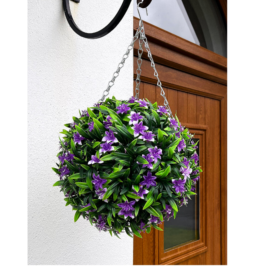 Best Artificial Purple Lush Lily Flower Ball