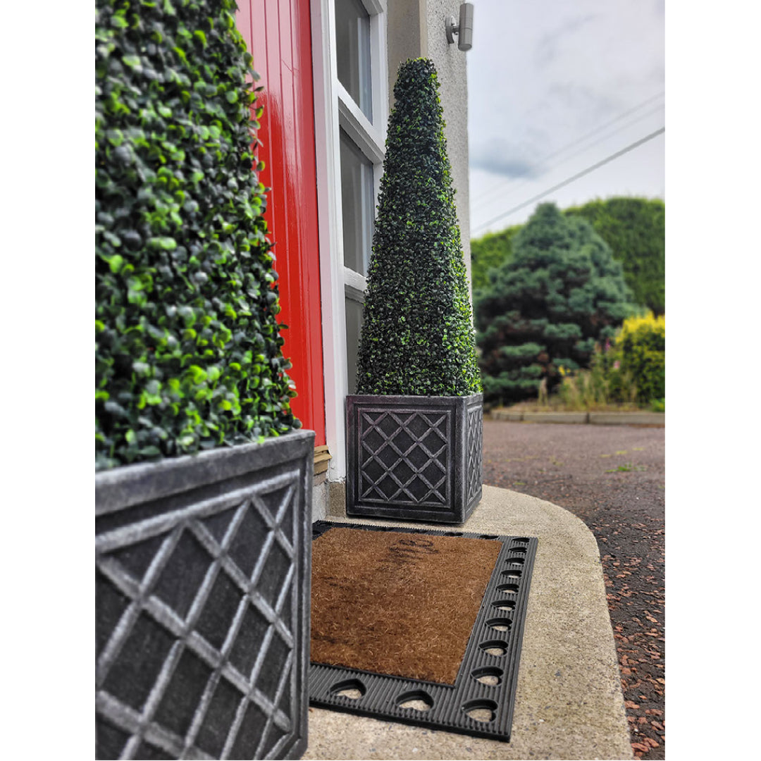 3ft Pyramid Obelisk Boxwood Topiary Tree – Best Artificial